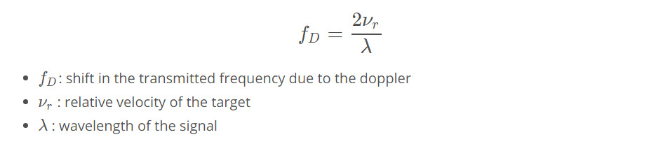 Range Doppler Estimation